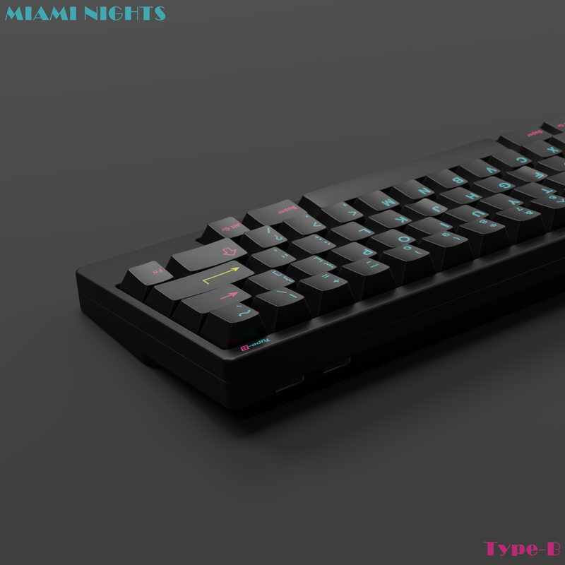 Miami Nights Keycap Set